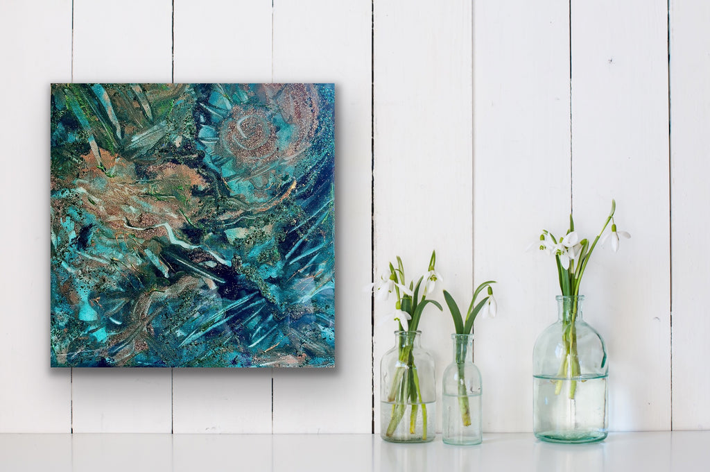 Dive 12x12– Heather Pond Art